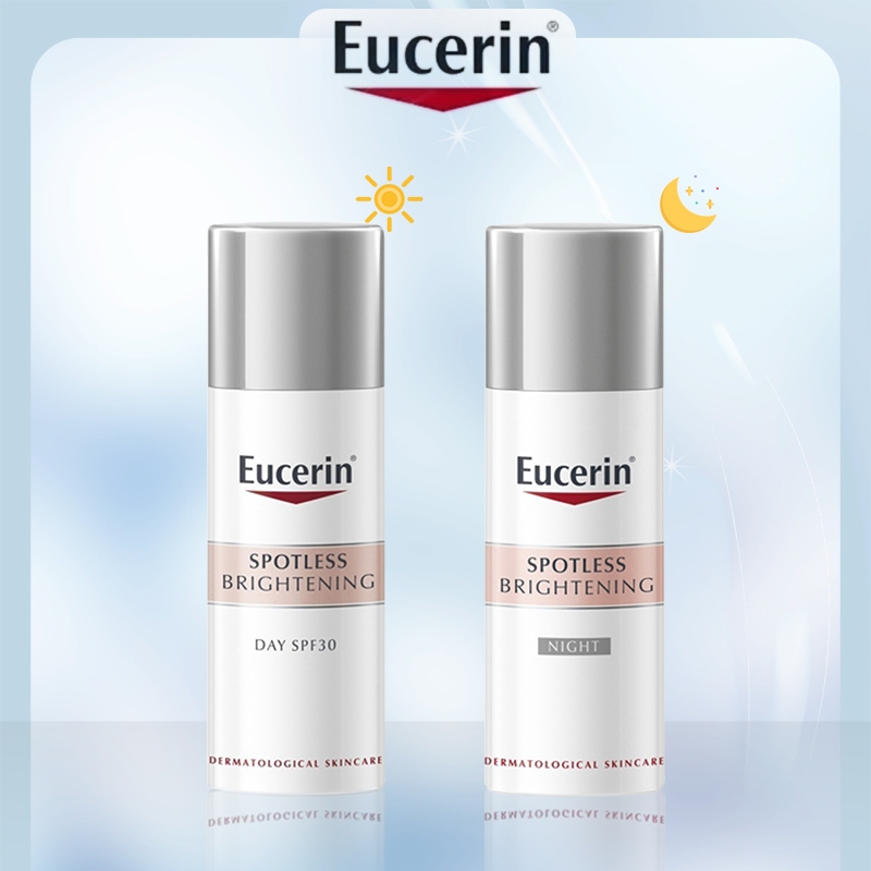 Eucerin Brightening Spotless Day Fluid SPF30 / Night FLuid 50ml. เดย์ ...