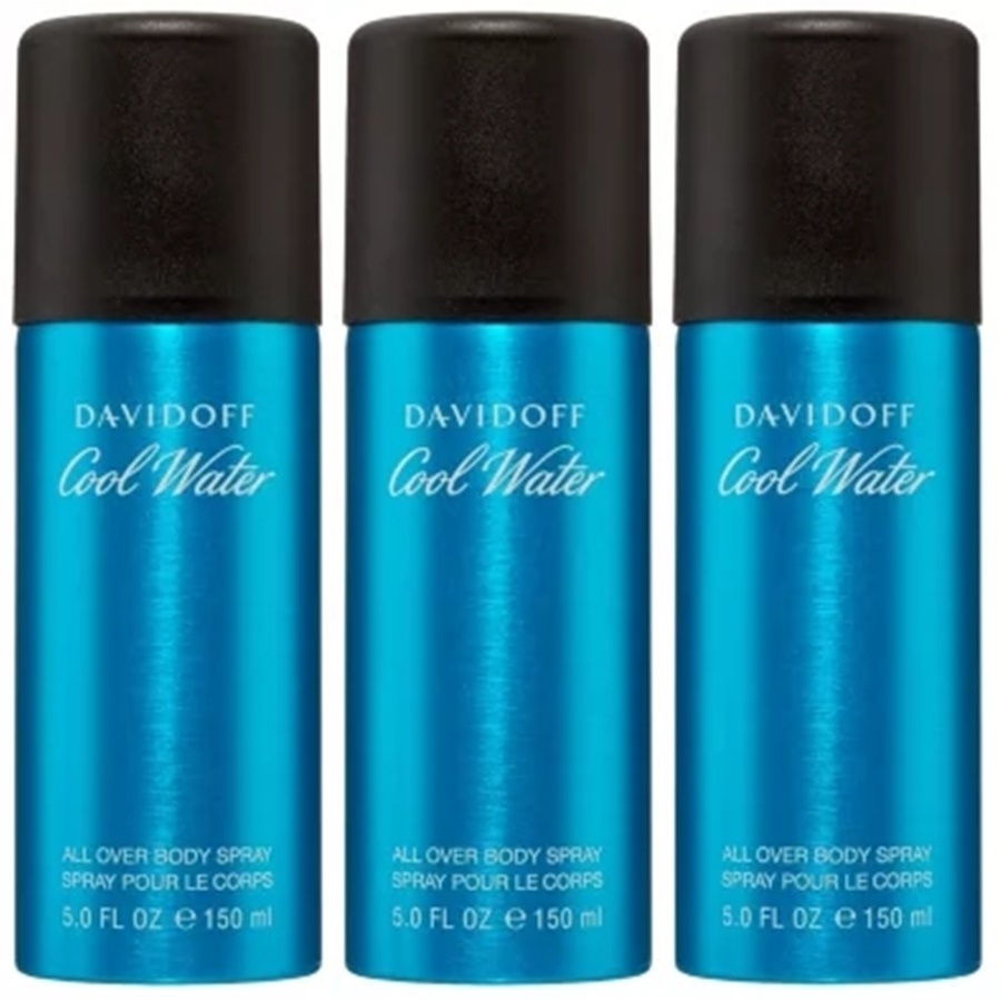 DAVIDOFF COOL WATER MEN ALL OVER BODY SPRAY 150ml | Shopee Thailand