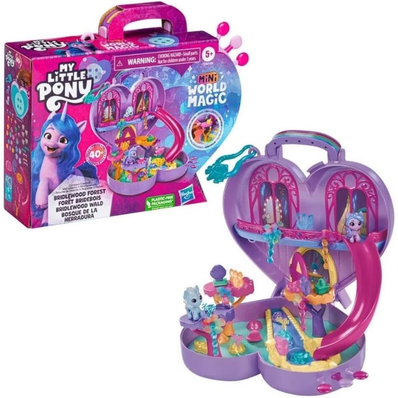 My Little Pony Mini World Magic Compact Creation Bridlewood Forest Toy, Buildable Playset with ...