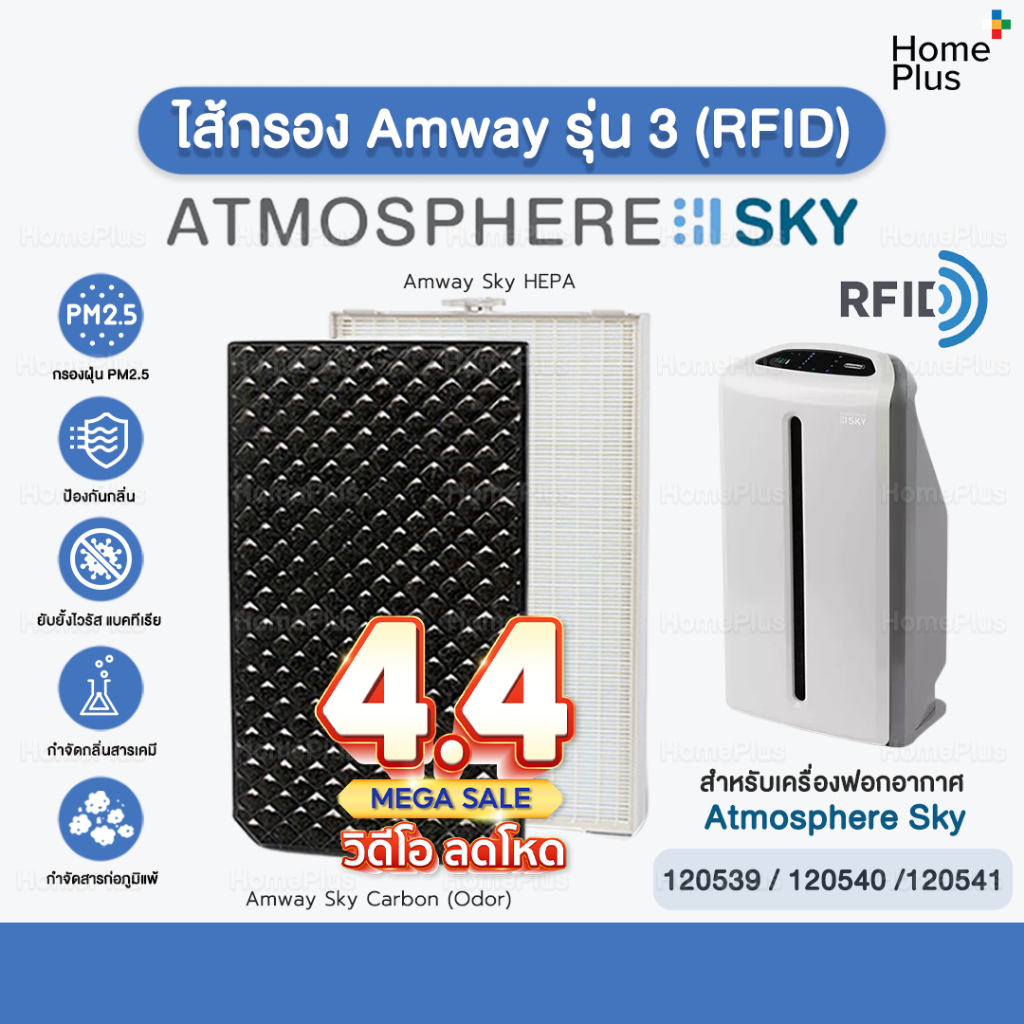 SKY [RFID] แผ่นกรอง Amway Atmosphere SKY แอทโมสเฟีย รุ่นสกาย แผ่นกรอง ...