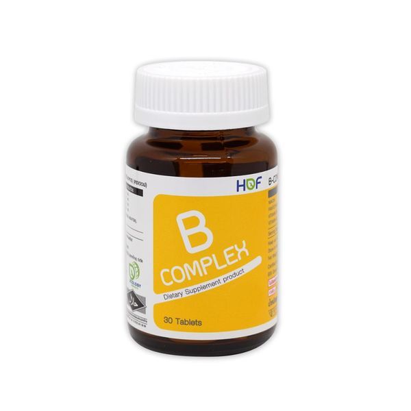HOF B COMPLEX ผลิตภัณฑ์เสริมอาหารวิตามินบี (30 เม็ด) | Shopee Thailand