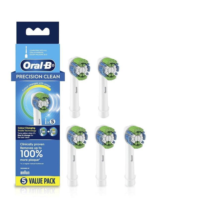 Oral B Precision Clean Electric Toothbrush Replacement Head 5 Pieces ...