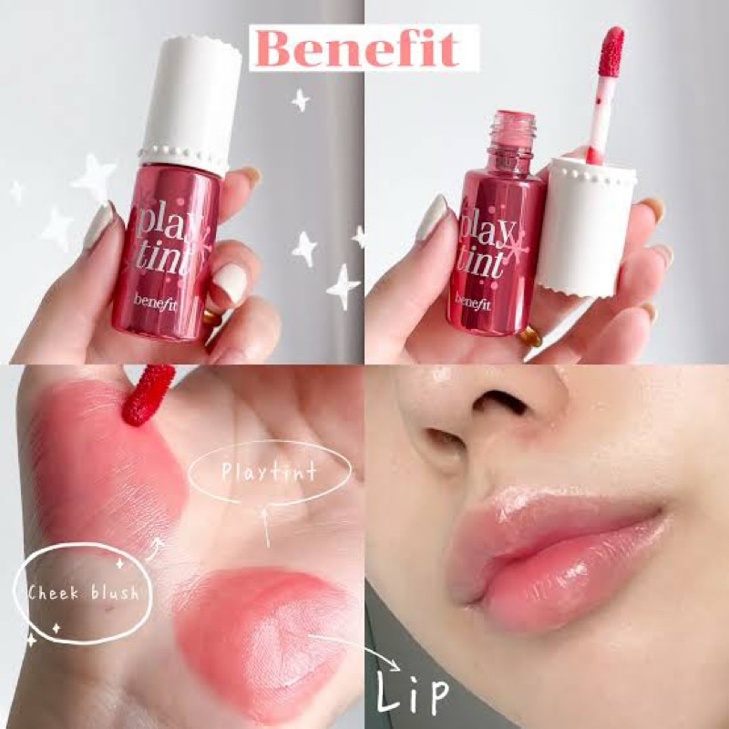 ป้ายไทย BENEFIT COSMETICS Tinted Cheek & Lip Stain (Benetint/Chachatint ...