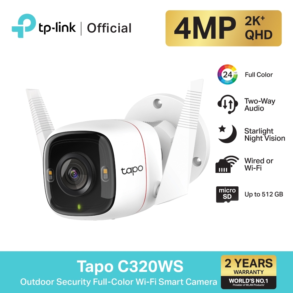 ⚡️กล้องวงจรปิดไร้สาย⚡️TP-LINK (Tapo C310, C320WS, C325WB) Outdoor ...