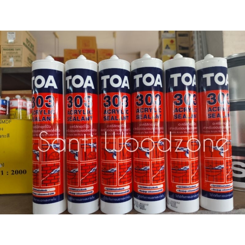 TOA 303 แด๊ปขาว อะคริลิค 280 มล. / หลอด | Shopee Thailand