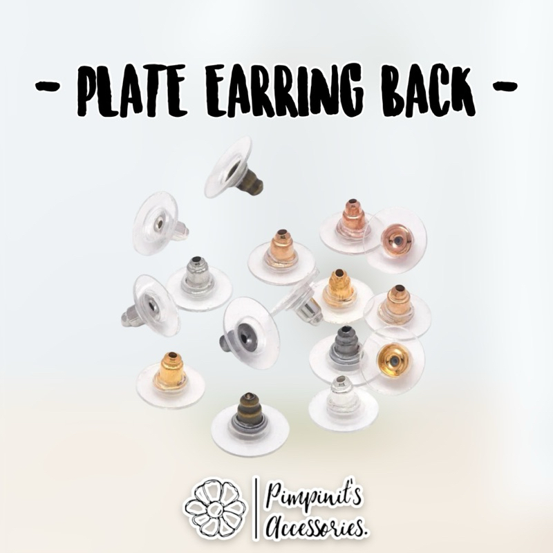 ʕ •ᴥ•ʔ พร้อมส่ง : แป้นต่างหูโลหะแบบจาน 7 สี | 7 Colors Plate Earring ...