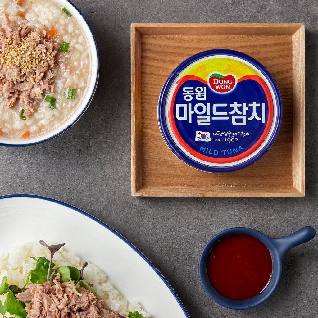 dongwon tuna ทูน่ากระป๋องเกาหลี ดงวอน 4 สูตร 4 สไตล์ tuna mild / hot pepper tuna /light standard ...