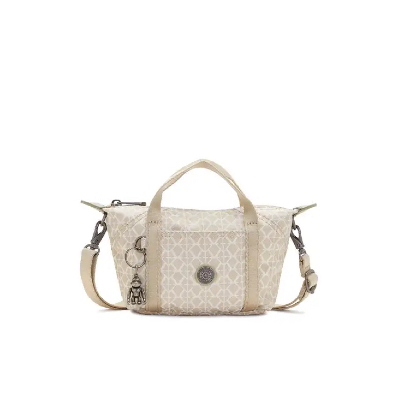 Kipling Art Compact Signature Beige | Shopee Thailand