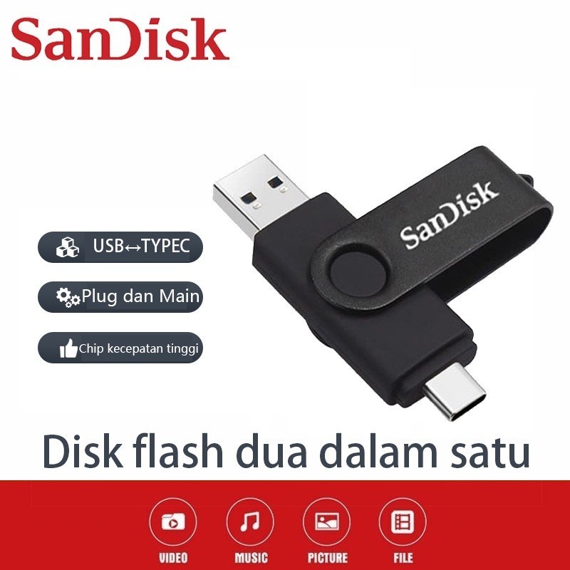 แฟลชไดร์ฟ OTG SANDISK Flashdisk Ultra Dual Drive Luxe USB 3.1 Type C 64GB 128GB 256GB Flashdrive ...