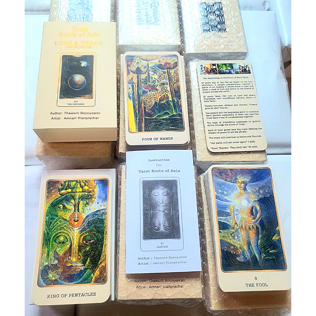 Tarot Roots of Asia Love & Peace Limted Edition ของแท้มือ1ในซีล ไพ่ทาโร ...