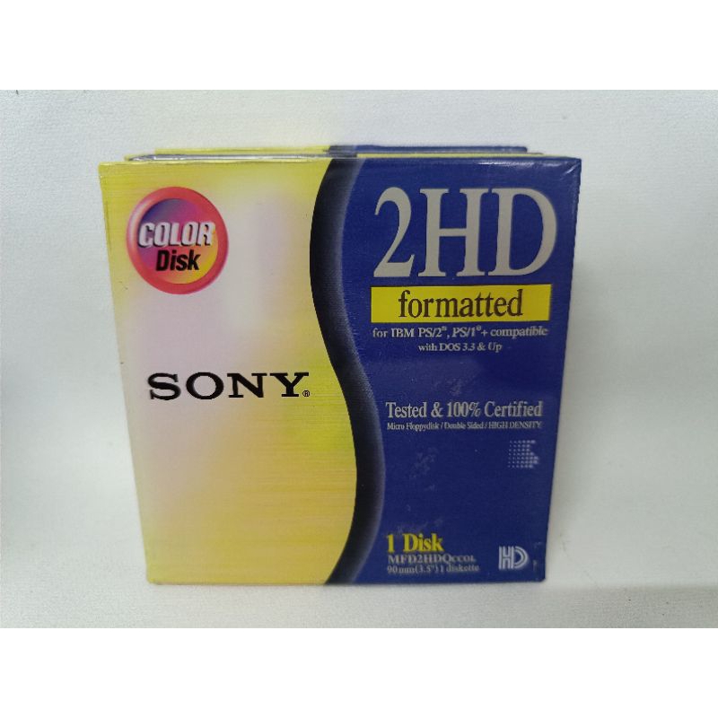 แผ่นดิส Sony 2HD Flopply A 1.44 แท้ Format IBM แบบ กล่องละ 1 แผ่นในซีน | Shopee Thailand