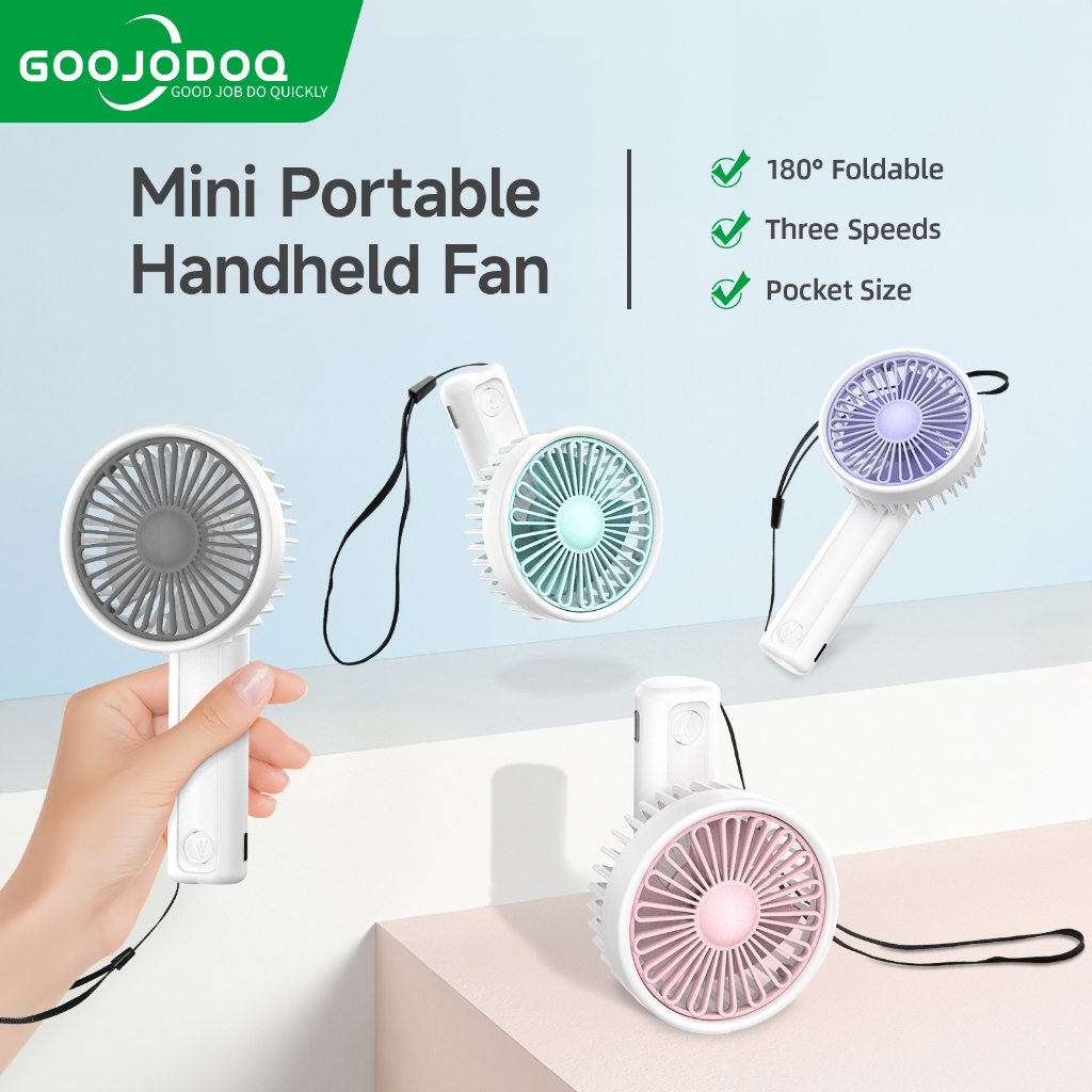GOOJODOQ Foldable USB Mobile Fan Portable | Shopee Thailand