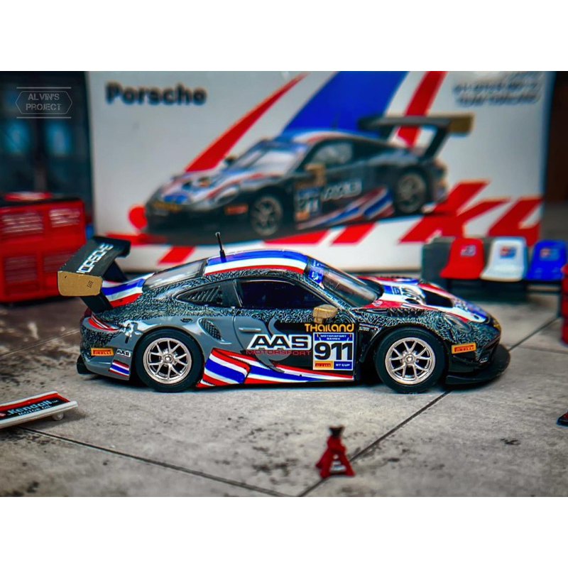 YOTH64001 - SPARKY X TINY 1/64 PORSCHE 911 991-2 GT3 R TEAM THAILAND N ...