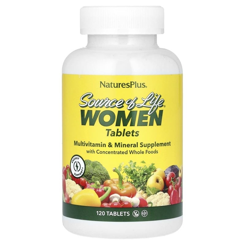 Nature s Plus Source of Life Women Multi Vitamin and Mineral Supplement ...