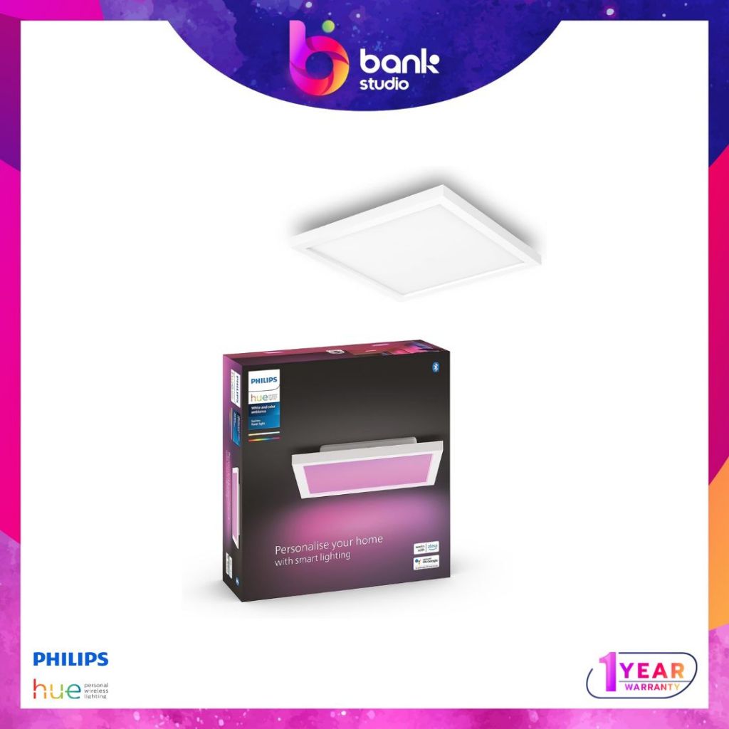 (ประกัน 1ปี) โคมไฟติดลอย LED Panel Light Philips Hue Surimu Square ...
