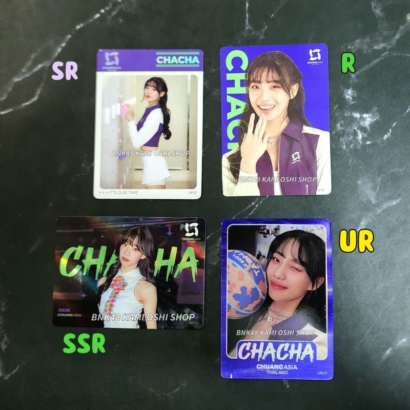 การ์ด Chuang Asia ชาช่า Chacha ver1 SSR UR SR R card ( chuangasia Thailand 2024) | Shopee Thailand