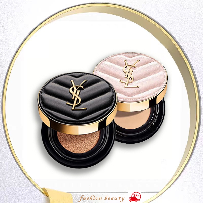 ฝรั่งเศสYves Saint Laurent Le Cushion Encre De Peau Luminous Matte Cushion Foundation 14g #B10 # ...