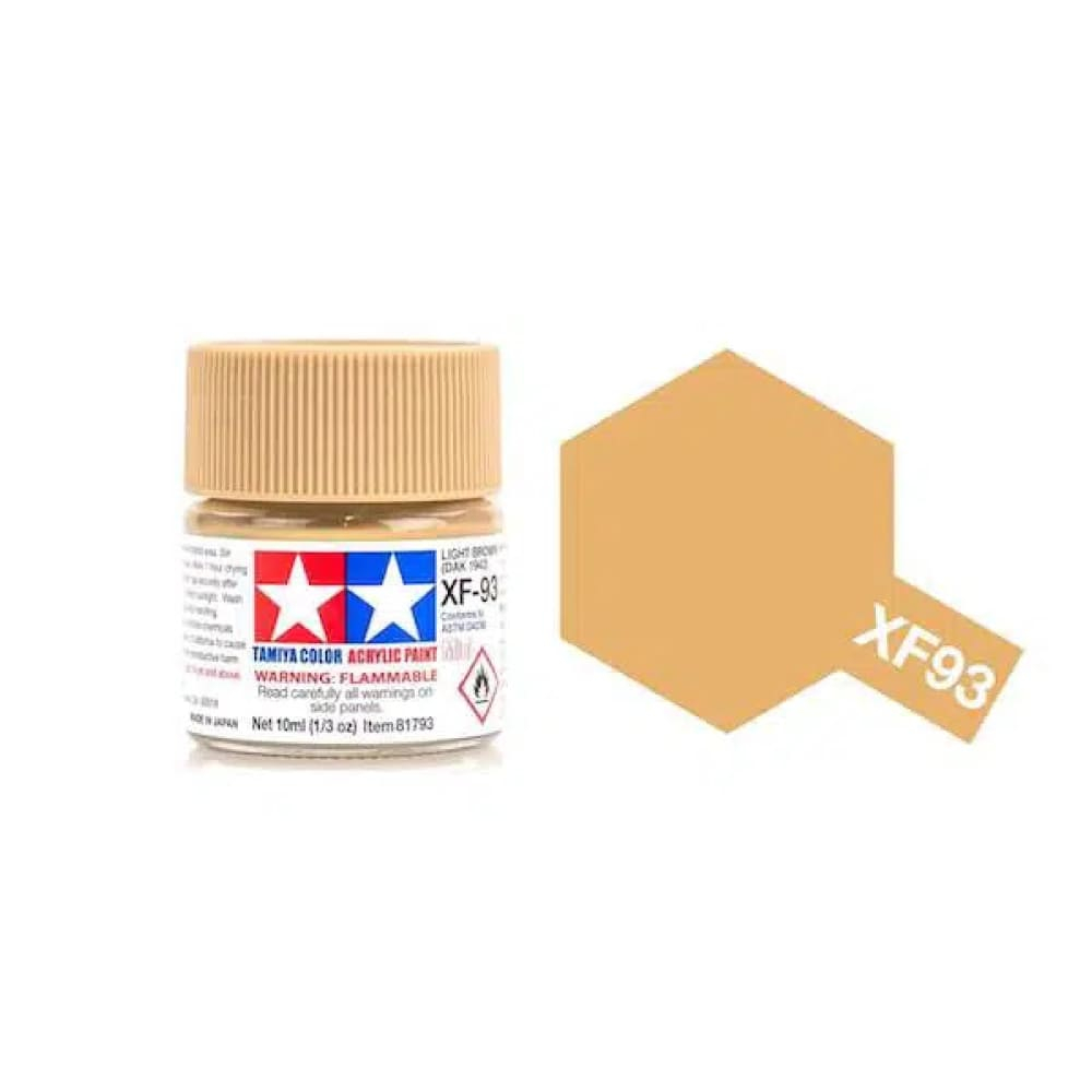 Tamiya Acrylic Paint XF-93 Light Brown (DAK 1942) | Shopee Thailand
