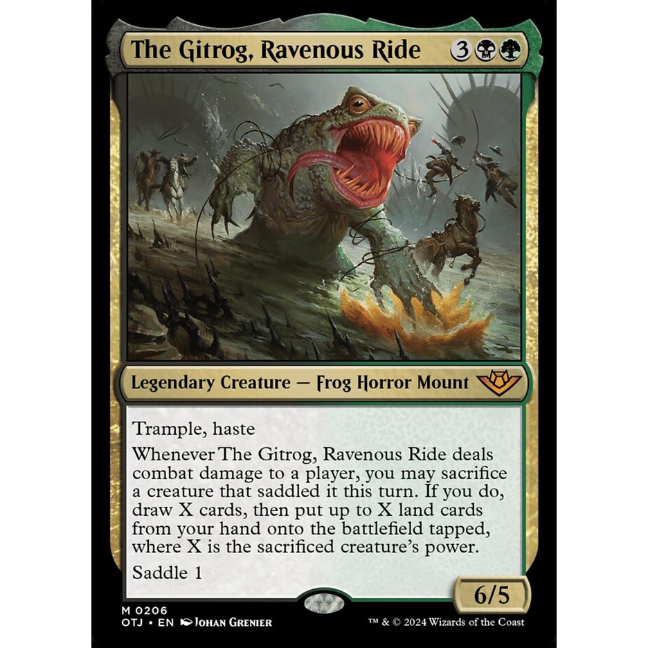 [MTG] The Gitrog, Ravenous Ride การ์ด Magic The Gathering ของแท้ ...