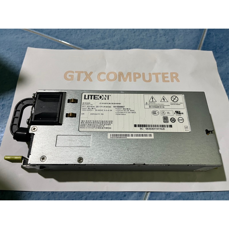 Psu Server Liteon 750W 80+GOLD ตัวเปล่า ไม่ได้จั้มสตาร์ | Shopee Thailand
