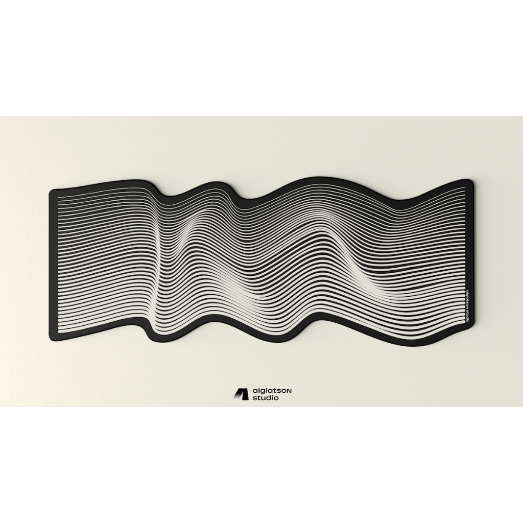 (ใหม่!) แผ่นรองเมาส์ GMK Black Snail - Red Cyrilic Deskmat ขนาดใหญ่ จาก ...