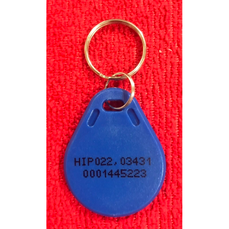 HIP Keytag RFID Card 125khz บัตรคีย์การ์ดแบบพวงกุญแจทรงหยดน้ำ สีน้ำเงิน ...