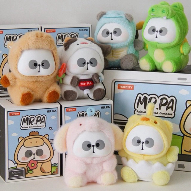 MR.PA Plush doll Vinyl face กล่องสุ่ม กล่องจุ่ม แพนด้า มิสเตอร์พีเอ พวง ...
