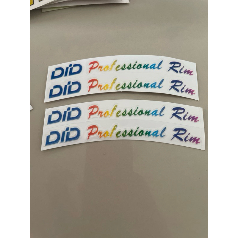 สติ๊กเกอร์ DID Professional Rim Sticker สีรุ้ง สติกเกอร์ ติดขอบล้อ ติด ...