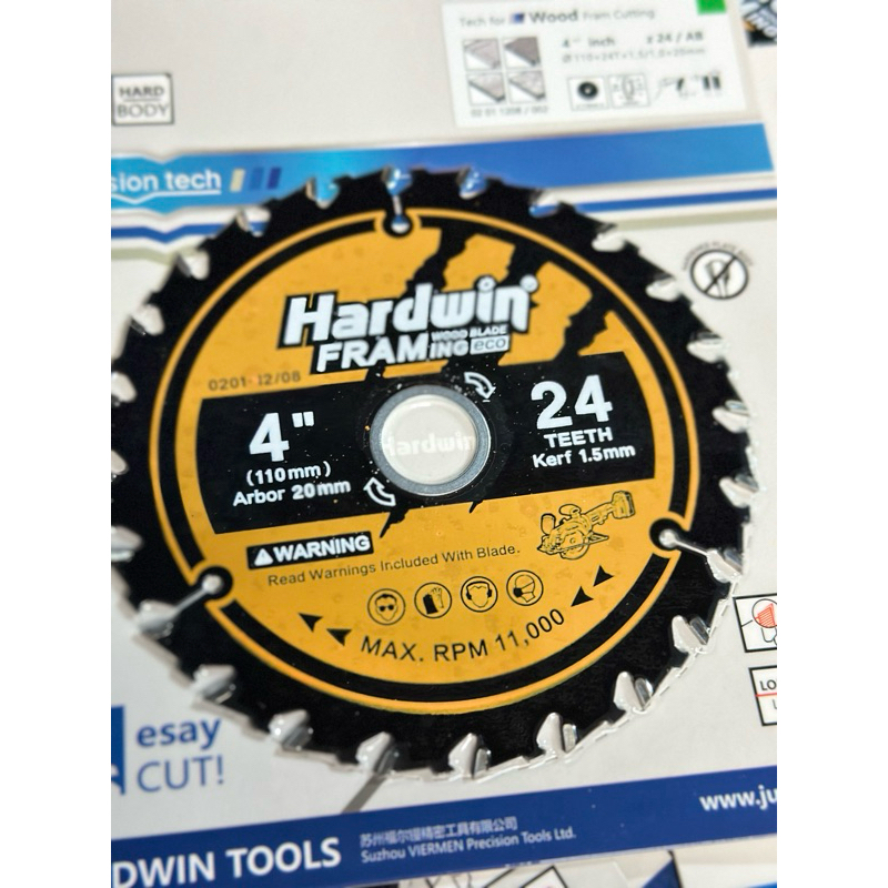 Hardwin ใบวงเดือนคาไบด์ ขนาด 110มิล ตัดไม้ อลูมิเนียม | Shopee Thailand