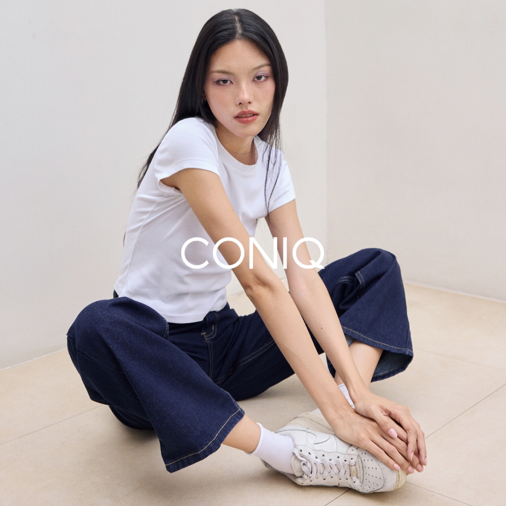 CONIQ - STANDARD ONE WASH - STRAIGHT FULL LENGTH กางเกงยีนส์ ฟอกสีเข้ม ...