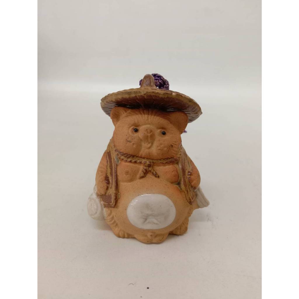 Japanese Tanuki Clay Bell กระดิ่ง กระพรวน เครื่องปั้นดินเผาเพ้นท์มือ ...