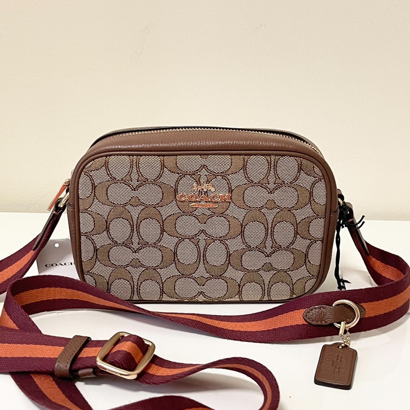 สะพายข้าง COACH MINI JAMIE CAMERA BAG IN SIGNATURE JACQUARD CO927 ...