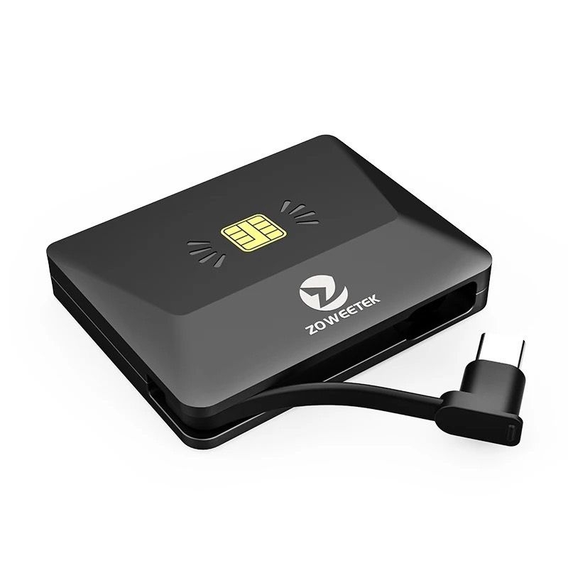 Zoweetek เครื่องอ่านบัตรประชาชนสำหรับมือถือแอนดรอยด์ Type C รุ่น Zw ...