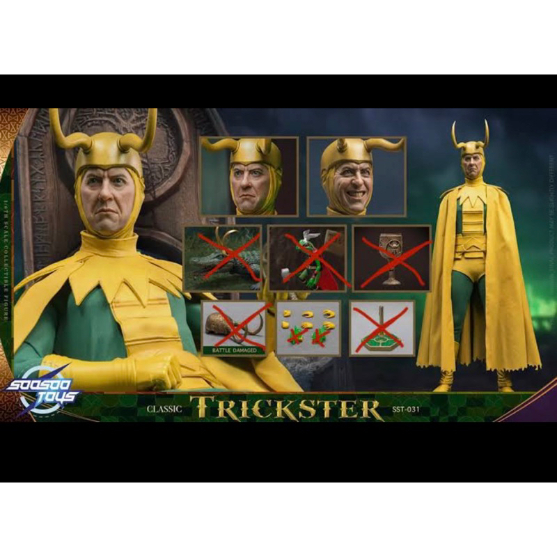 Classic Loki Trickster SST-031 soosootoys 1/6 30cm action figure soosoo ...