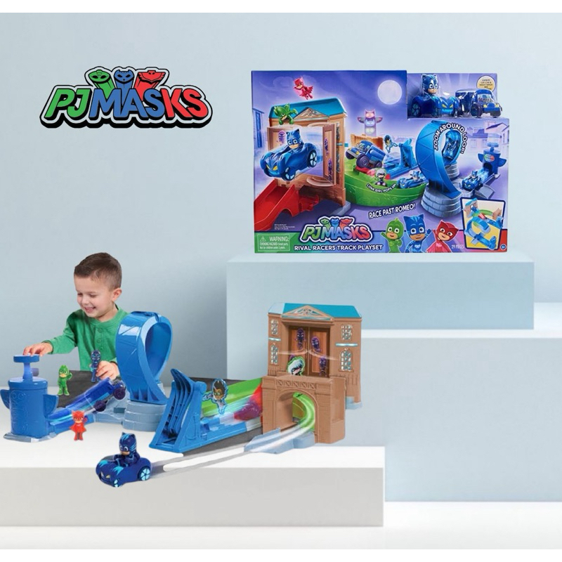 PJ Masks Rival Racers Race Track with Looping with Catboy and Cat ...