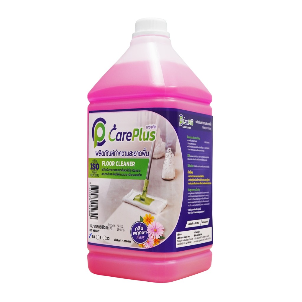 Careplus น้ำยาถูพื้น สีชมพู กลิ่นพฤกษา | Shopee Thailand