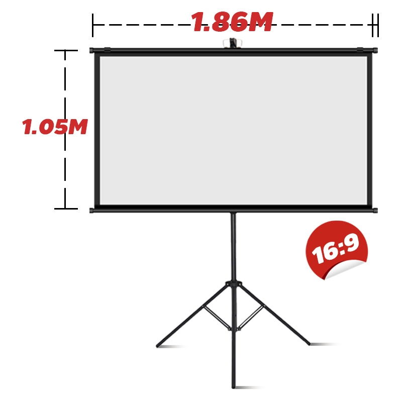 Projector Screen จอรับภาพโปรเจคเตอร์ จอโปรเจคเตอร์ จอรับภาพ 4K แบบตั้ง ...