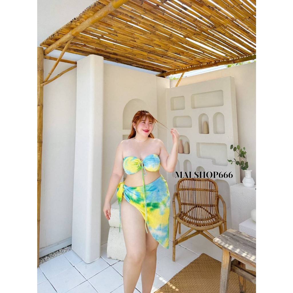 🔥Plussize🔥ชุดว่ายน้ำคนอ้วน🔥 อก 40-52 เอว 38-46 | Shopee Thailand