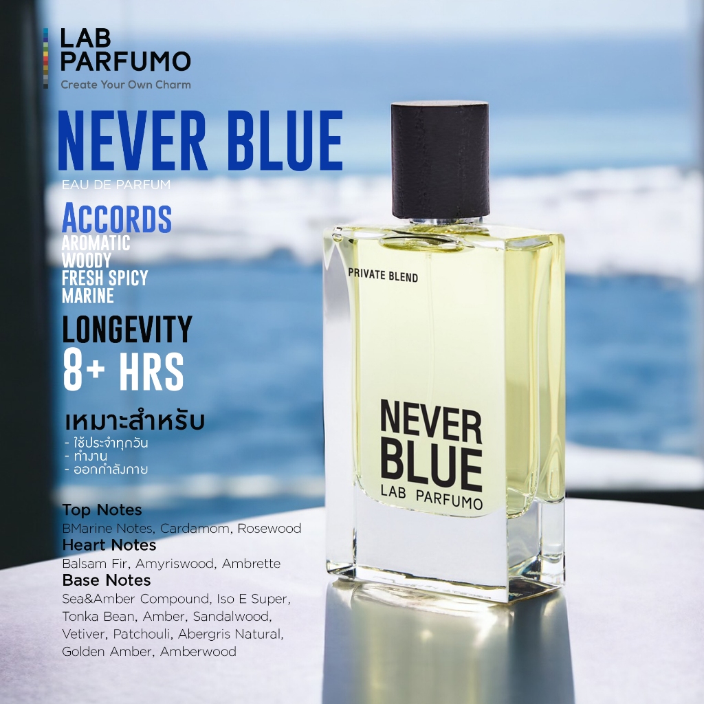 น้ำหอม LAB PARFUMO : Never Blue ⚡️น้ำหอมแบรนด์ไทย ของแท้ พร้อมส่ง⚡️ ขนาด 30ml และ 50ml | Shopee ...