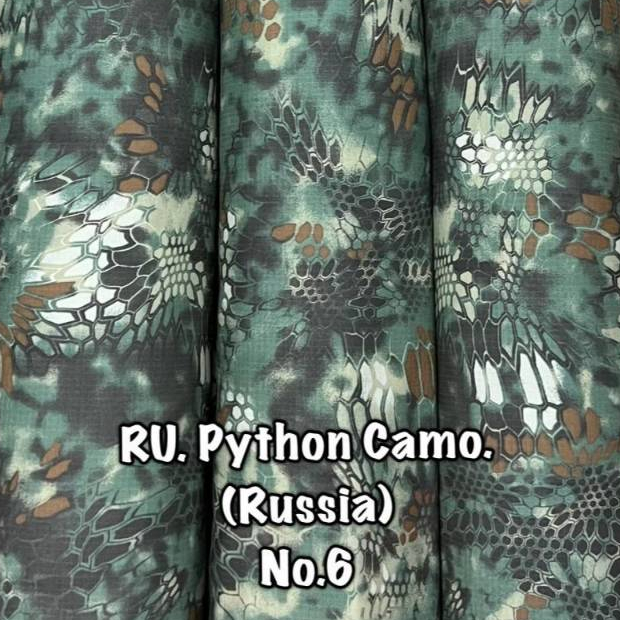 ผ้ากันลมR.U.PYTHON CAMO หน้า60นิ้ว ผ้ากันลมพรางงูเหลือม ผ้าRIPSTOP ...