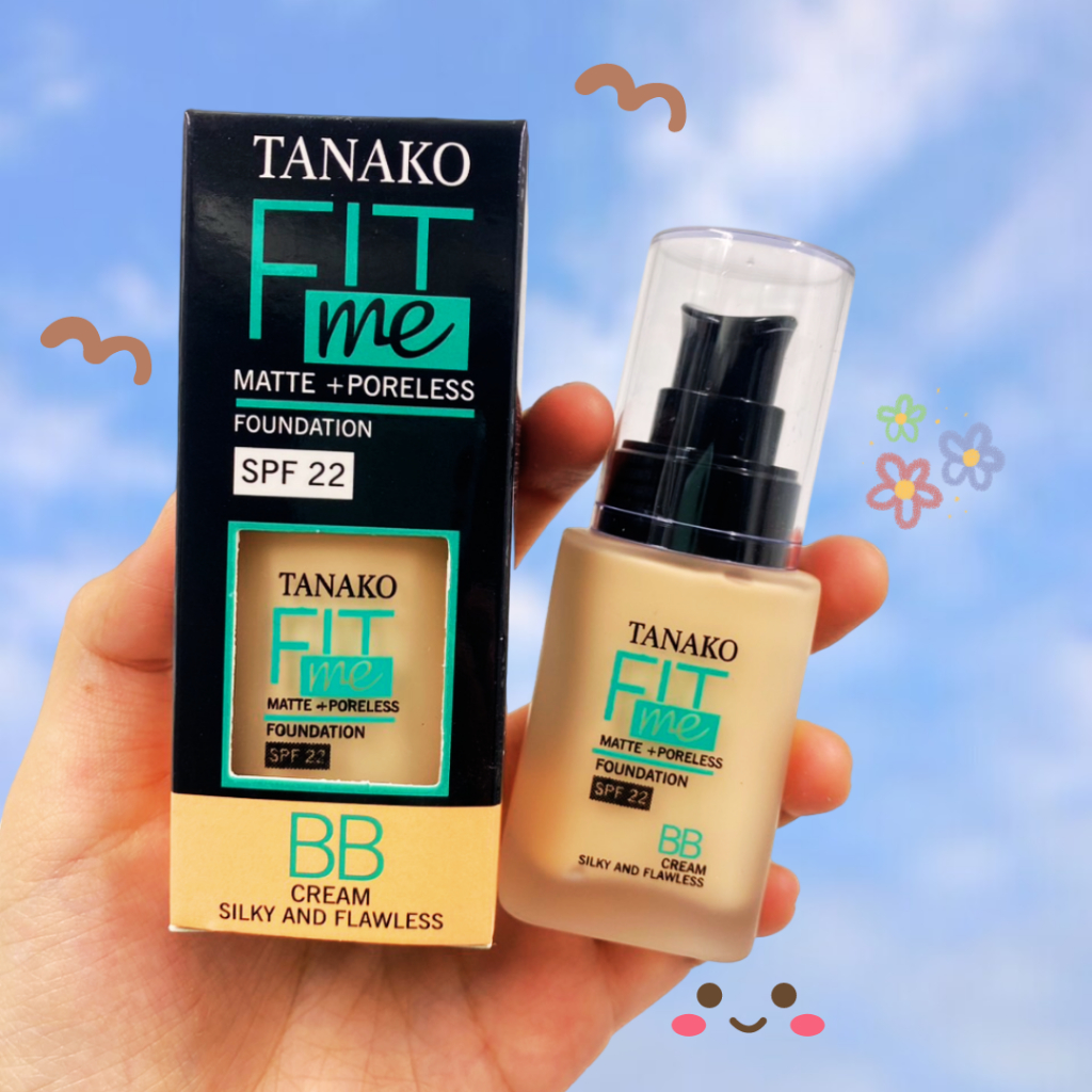 0479 BB Cream tanako fit me ครีมรองพื้นผสมครีมกันแดด SPF22 ปกปิดเรียบ ...