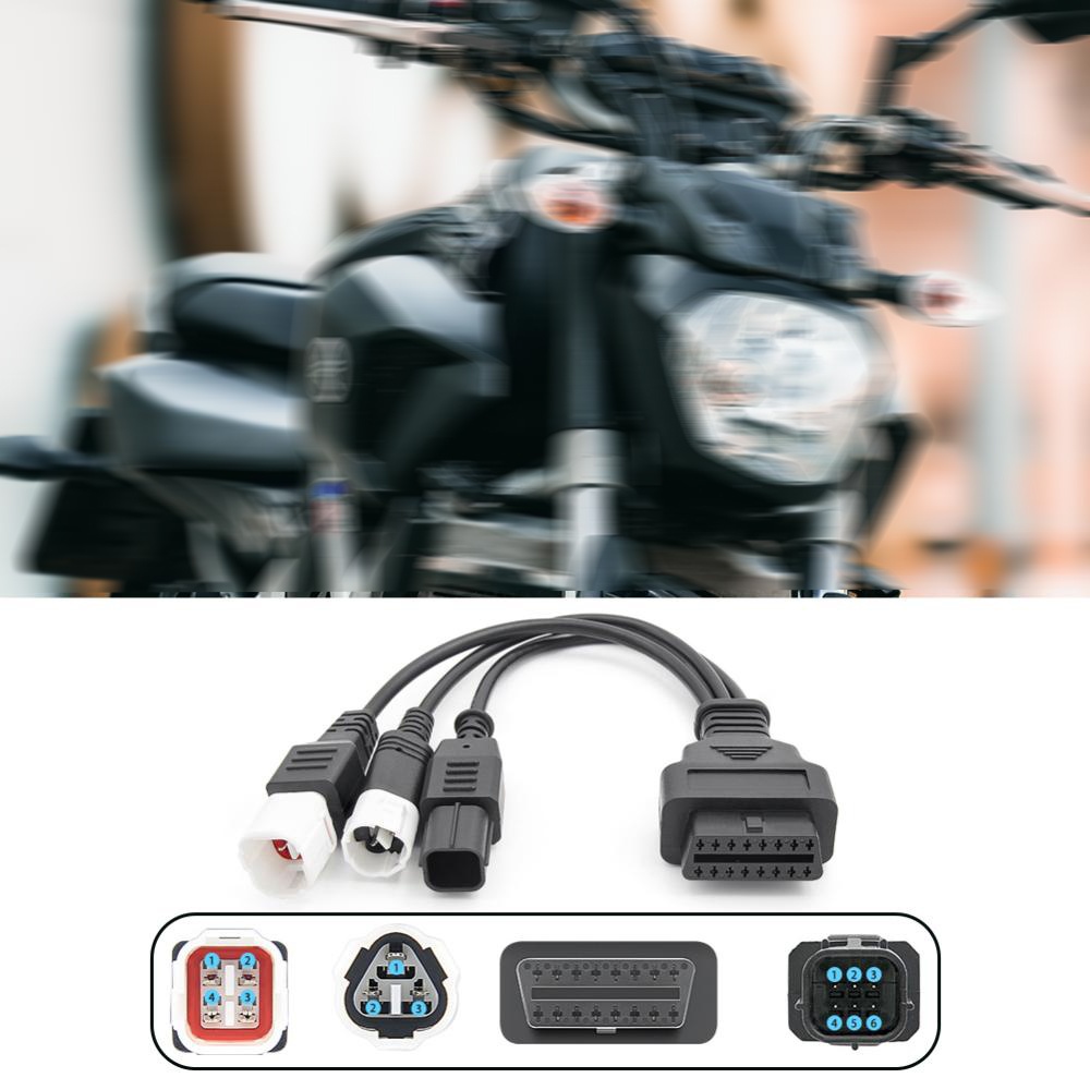 OBD2 Cable Adapter for Motorcycle สายแปลง สายOBD2 สำหรับอ่านค่า สแกน ...