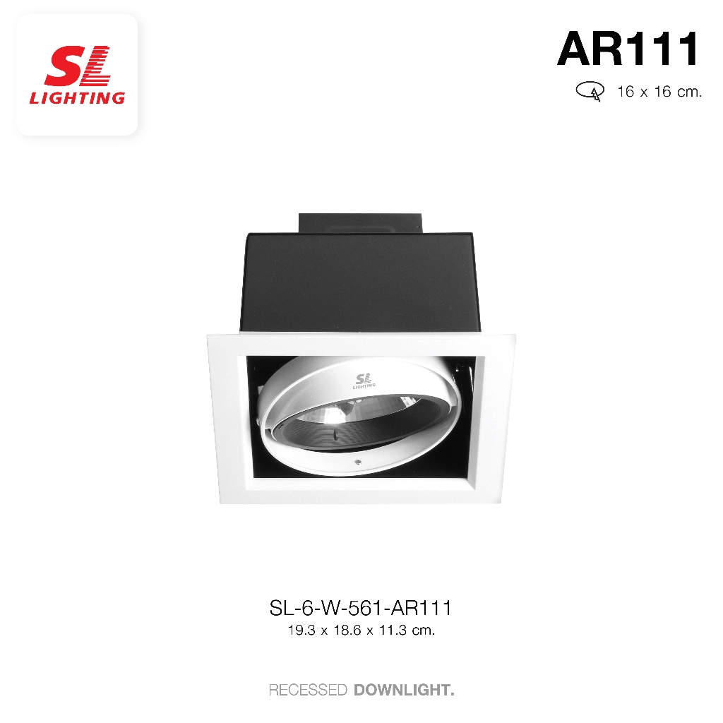 SL LIGHTING | Recessed Doenlight โคมไฟดาวน์ไลท์แบบฝังฝ้า ทรงสี่เหลี่ยม ...