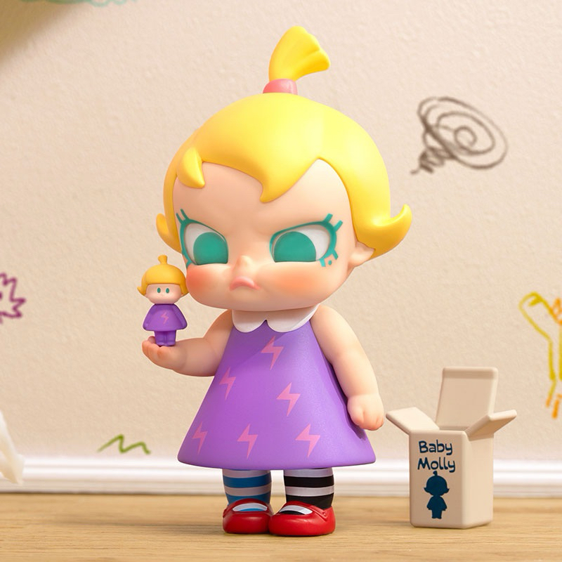 [Popmart Baby Molly]จุ่มโมเดลArt toy Popmart Baby Molly ของแท้100% ...