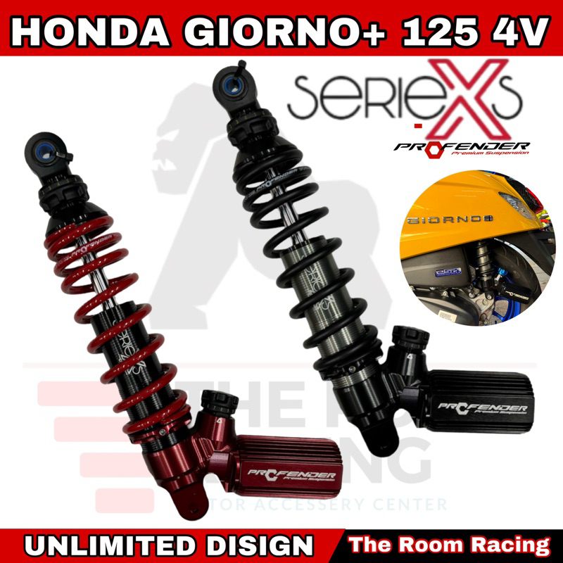 ส่งฟรี🚩 โช๊คหลัง Profender Giorno+ รุ่น X-Series ความสูง 300 / 320 mm. โช๊ค profender giorno ...