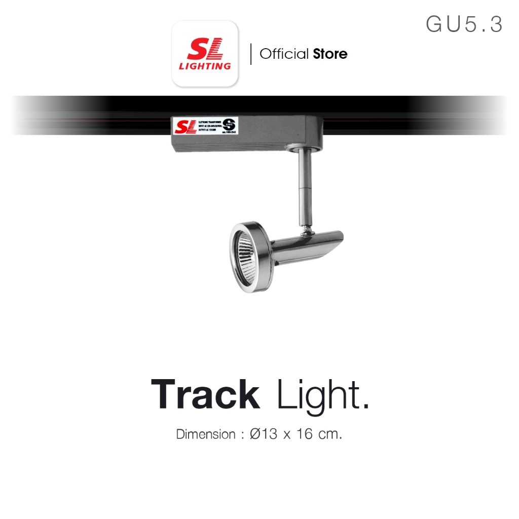 SL LIGHTING | Track Light โคมไฟแทรคไลท์ รุ่น SL-7-S-910A มาพร้อมหม้อ ...