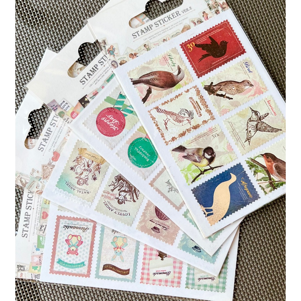 Stamp Sticker แสตมป์สติ๊กเกอร์ | Shopee Thailand