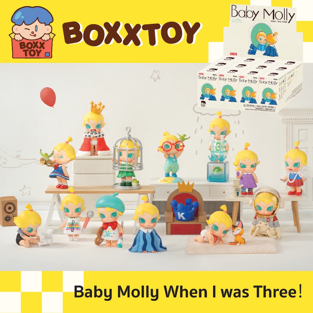 🌈NEW🌈 Baby Molly When I was Three！Series Figures 🌈 ค่าย popmart blind boxs กล่องสุ่ม art toy ...
