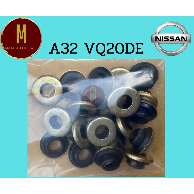 ยางรองสกรูฝาวาล์ว NISSAN A32 VQ20DE(ชุดละ10ตัว) CEFIRO A32 2000CC V6 DOHC 24V 2000CC | Shopee ...