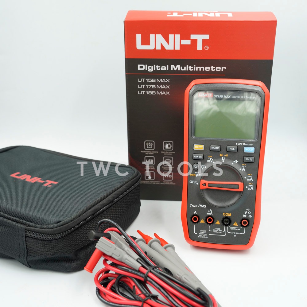 UNI-T UT15B MAX ดิจิตอลมัลติมิเตอร์ มัลติมิเตอร์ โอมป์มิเตอร์ True RMS ...